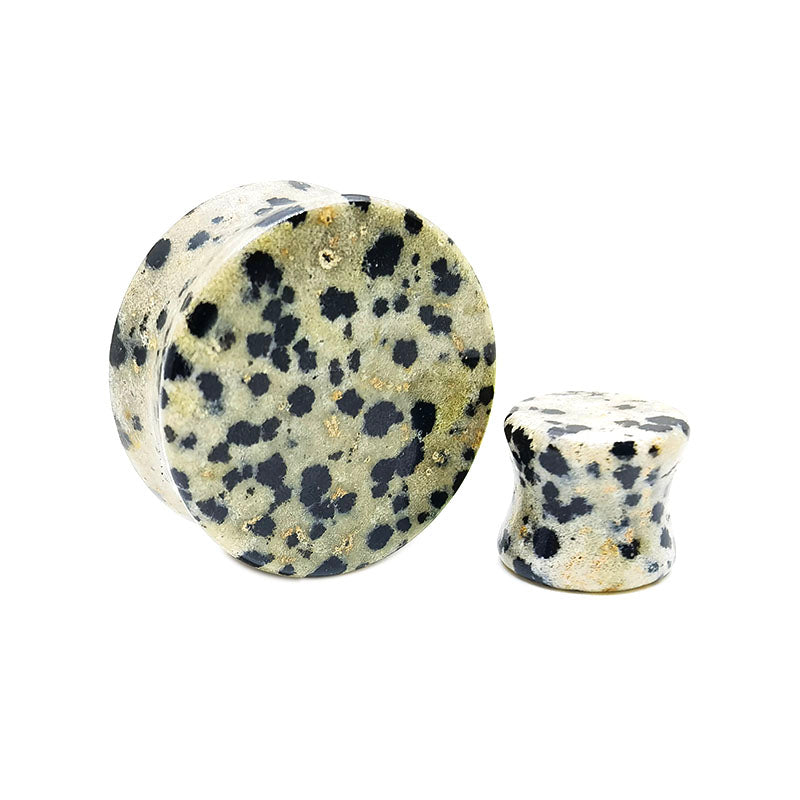 Dalmation Jasper Double Flare Stone Plugs – Auxshine Jewelry